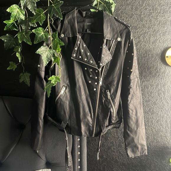 Forever 21 | Jackets & Coats | Studded Motto Jacket | Poshmark